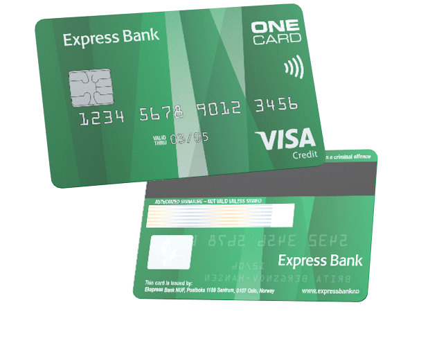 ONEcard kredittkort | Mer fleksibilitet med ONEcard | Express Bank